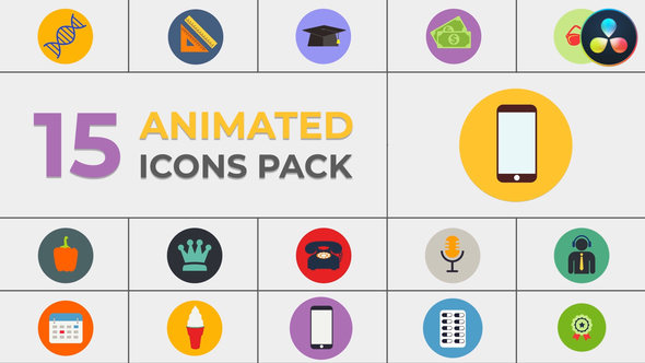 Icons Pack for DaVinci Resolve, DaVinci Resolve Templates | VideoHive