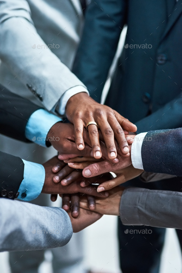 Teamwork gives us the strength to succeed Stock Photo by ...