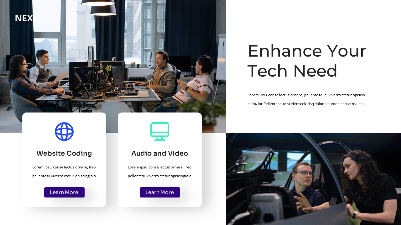 NEXA Technology Powerpoint Presentation Template, Presentation Templates