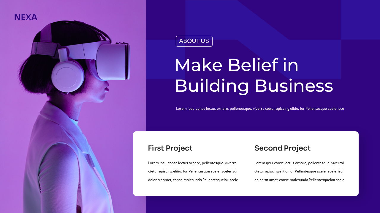 NEXA Technology Powerpoint Presentation Template, Presentation Templates