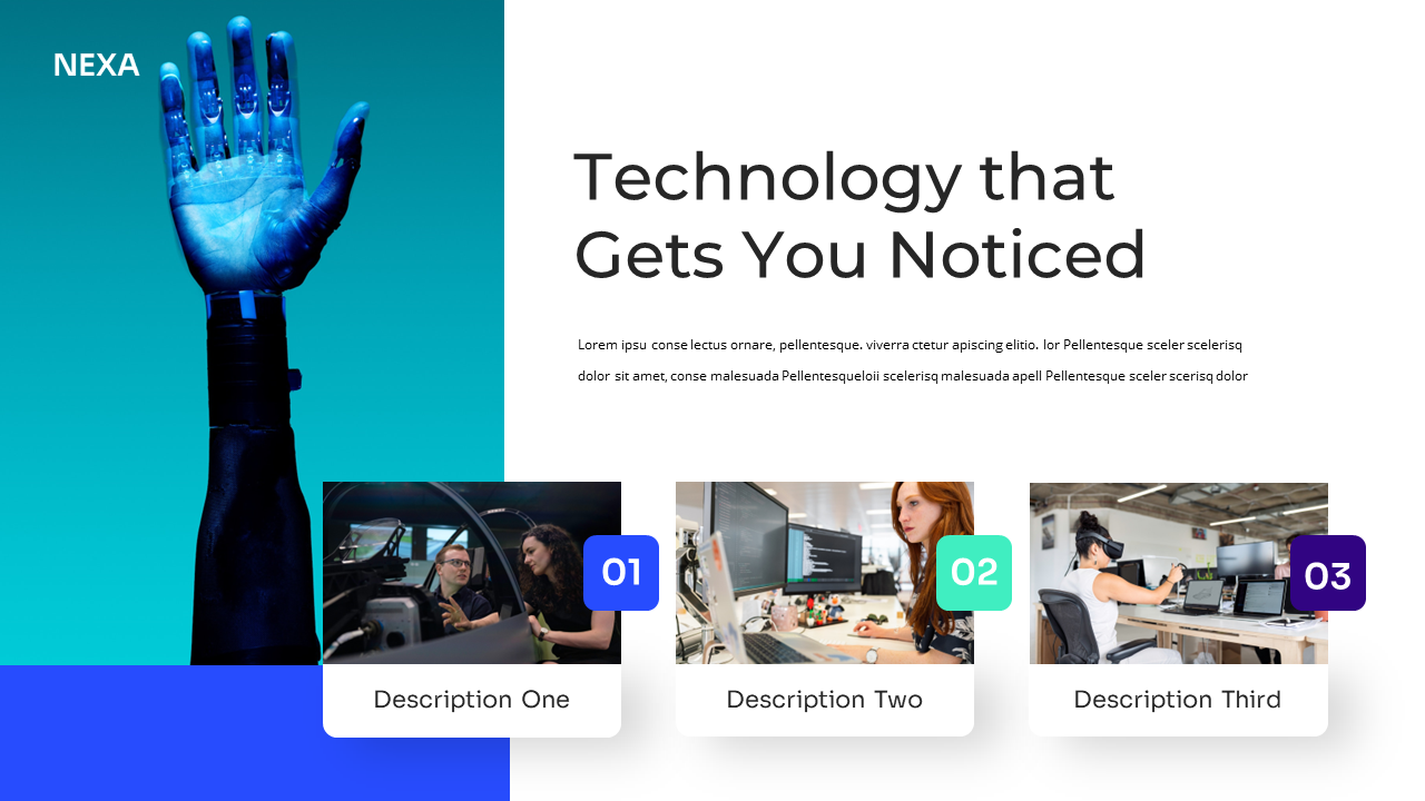 NEXA Technology Powerpoint Presentation Template, Presentation Templates