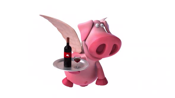 Flying pig - computer animation, Motion Graphics | VideoHive