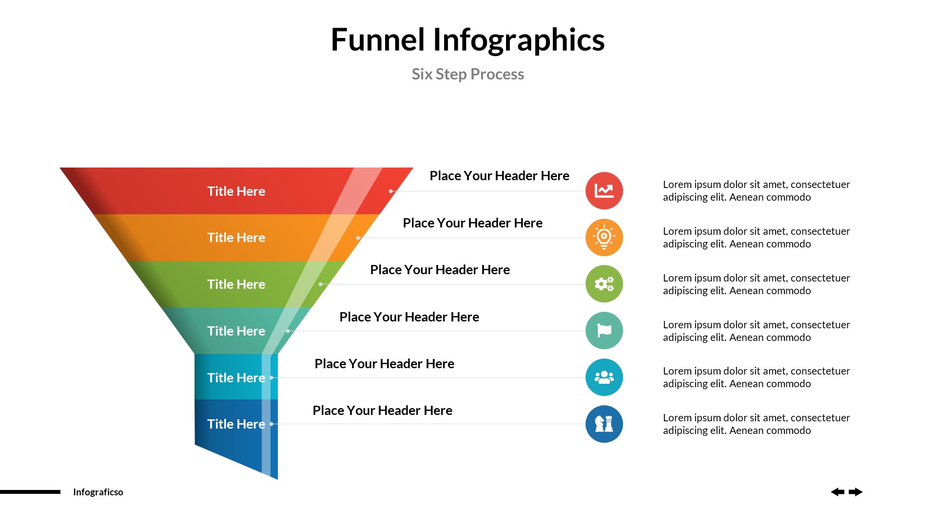 Business Funnels Infographics PowerPoint Template, Presentation Templates