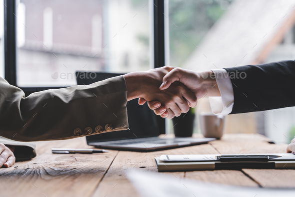 business partner handshake concept Colleagues shaking hands Successful ...