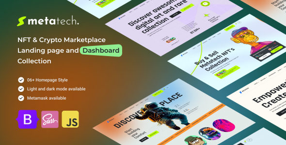 Metatech - NFT Marketplace HTML Template by aonecolor | ThemeForest