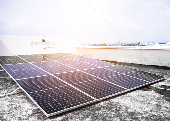 solar Panel Deck House,Install Photovoltaic Roof Home Building Stock ...