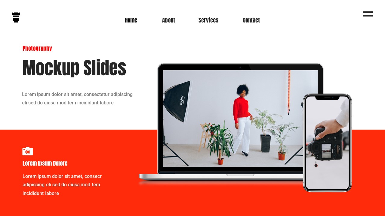 Photme - Photography Google Slides Template, Presentation Templates