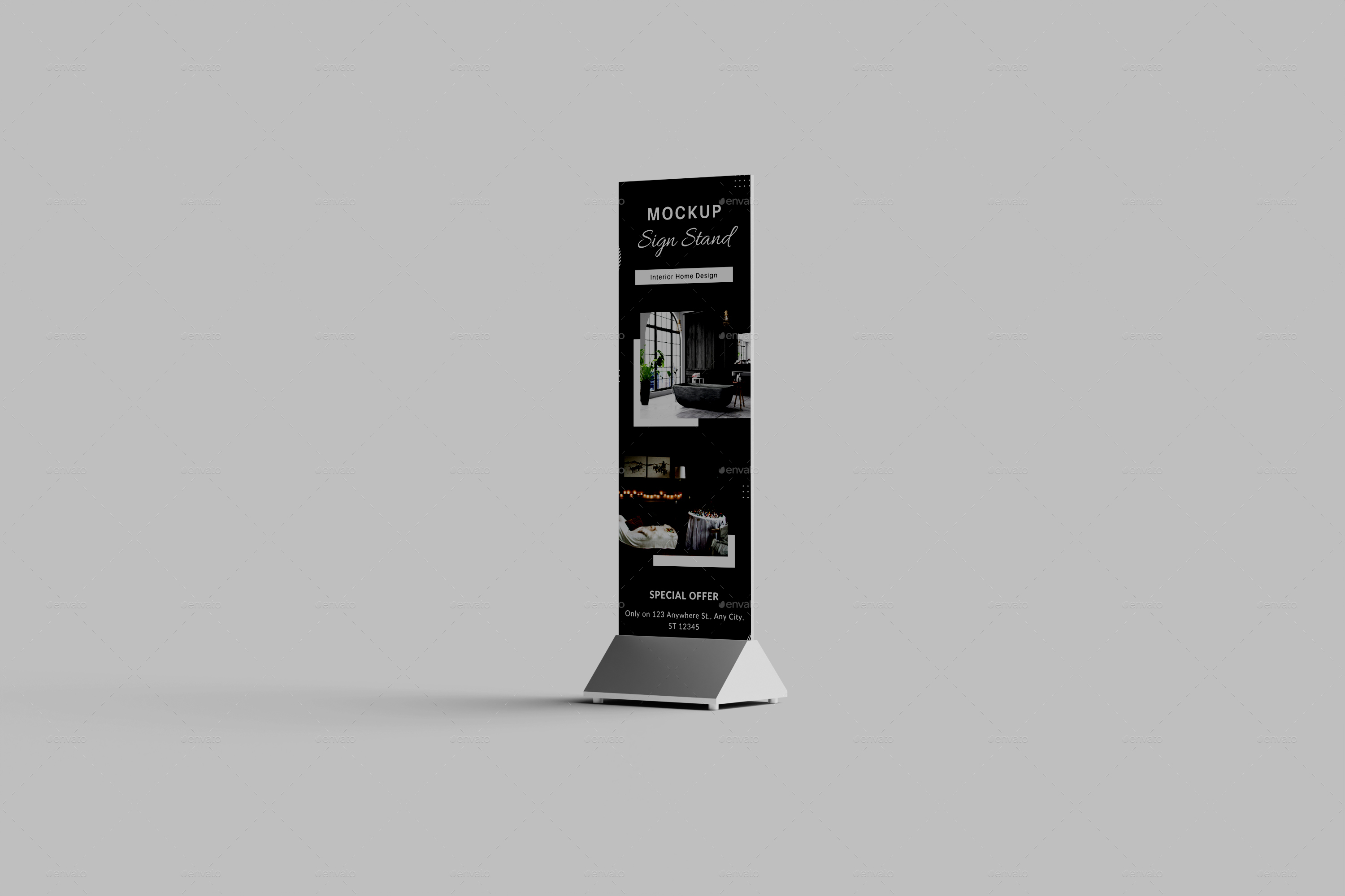 Sign Stand Mockup, Graphics | GraphicRiver