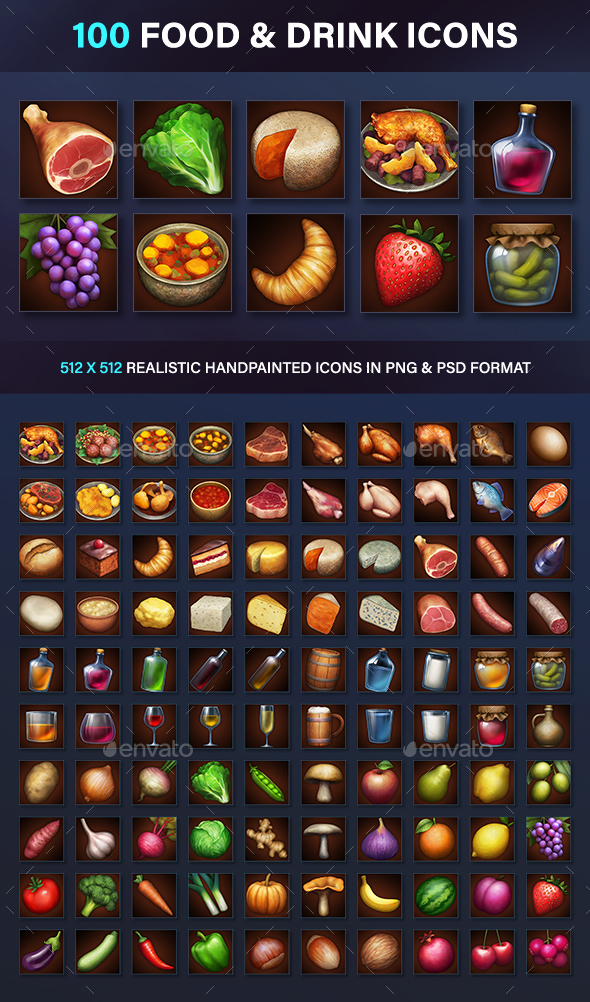 Food Icons Psd