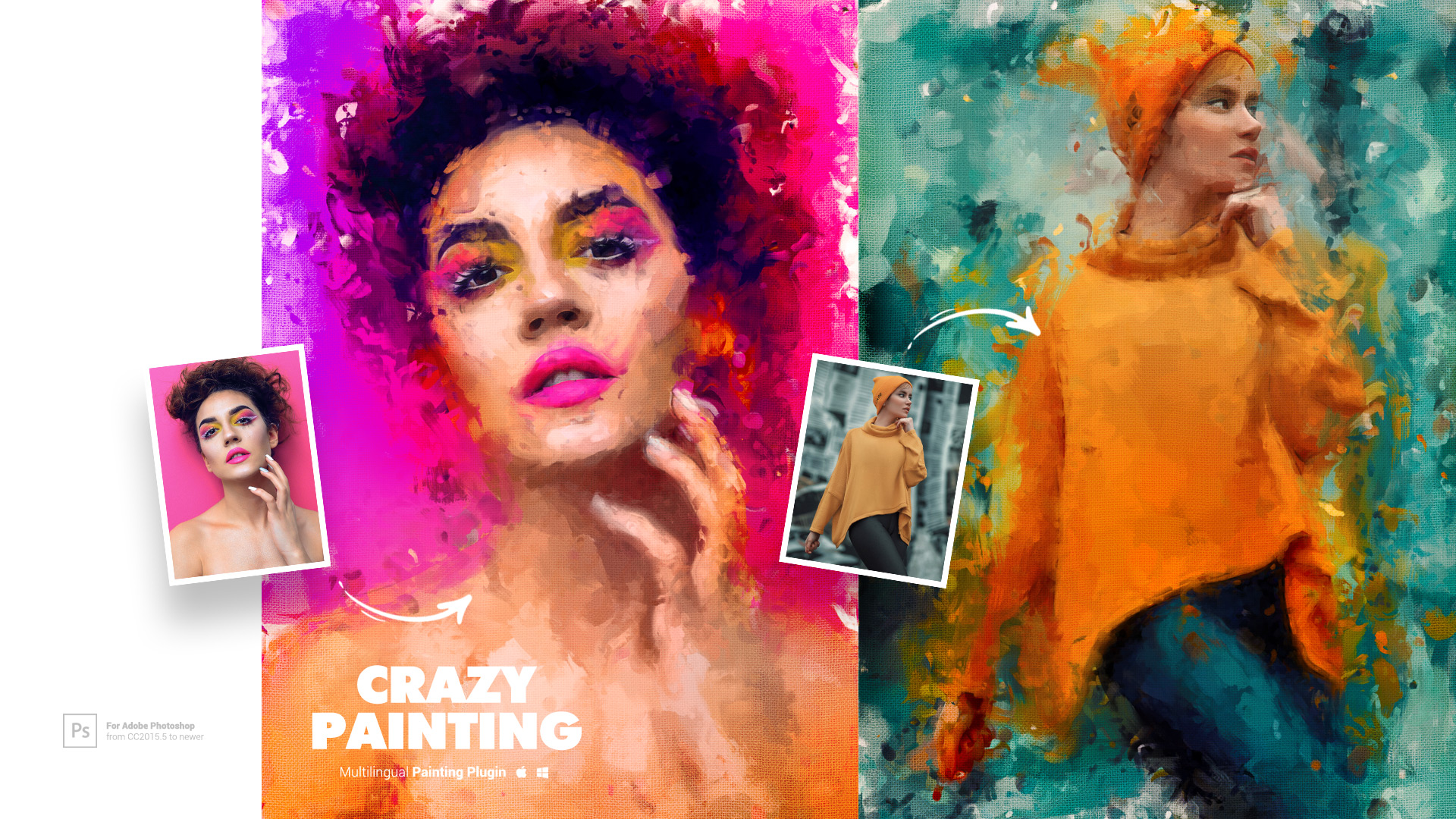 Crazy Painting - UXP Photoshop Plugin, Add-ons | GraphicRiver