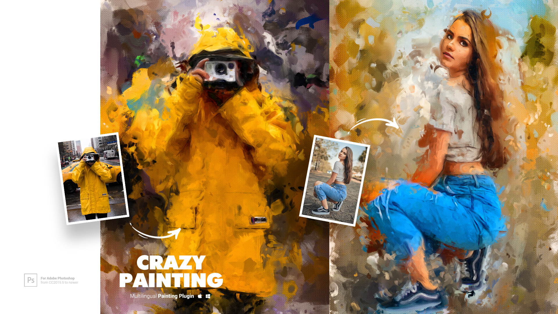 Crazy Painting - UXP Photoshop Plugin, Add-ons | GraphicRiver