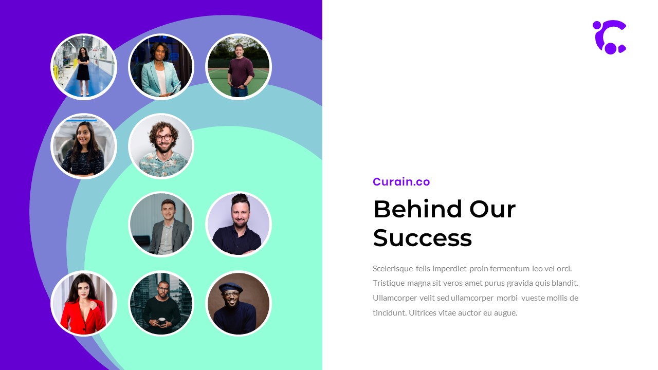 Curain - Creative Start Up Presentation Template, Presentation Templates