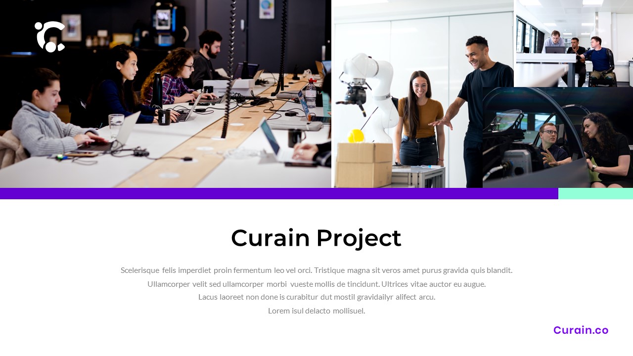 Curain - Creative Start Up Google Slides Template, Presentation Templates