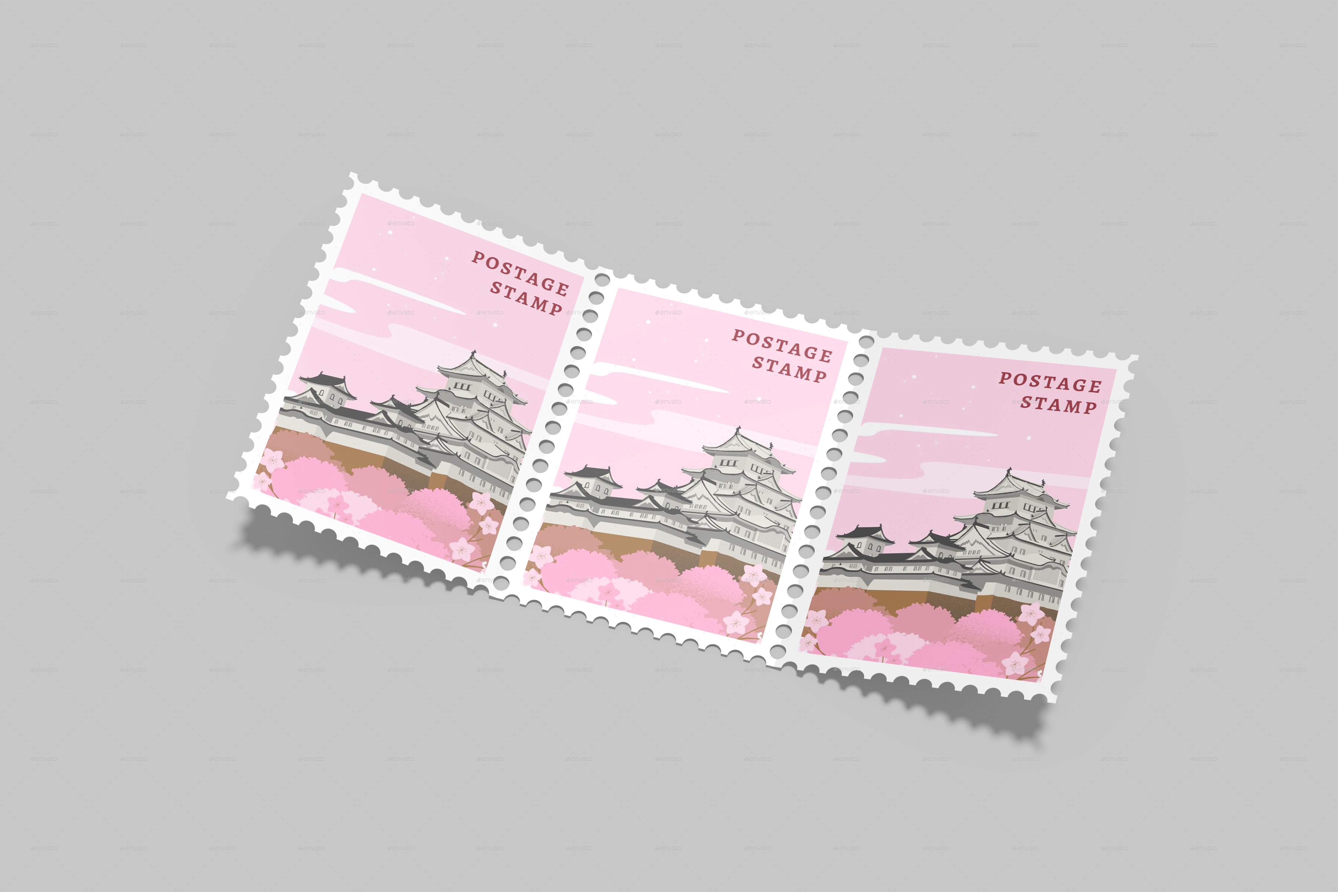 Postage Stamp Mockup, Graphics | GraphicRiver