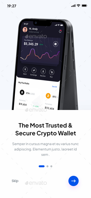 Cryptok | Figma Template - Crypto Wallet UI KIts App, Web Elements
