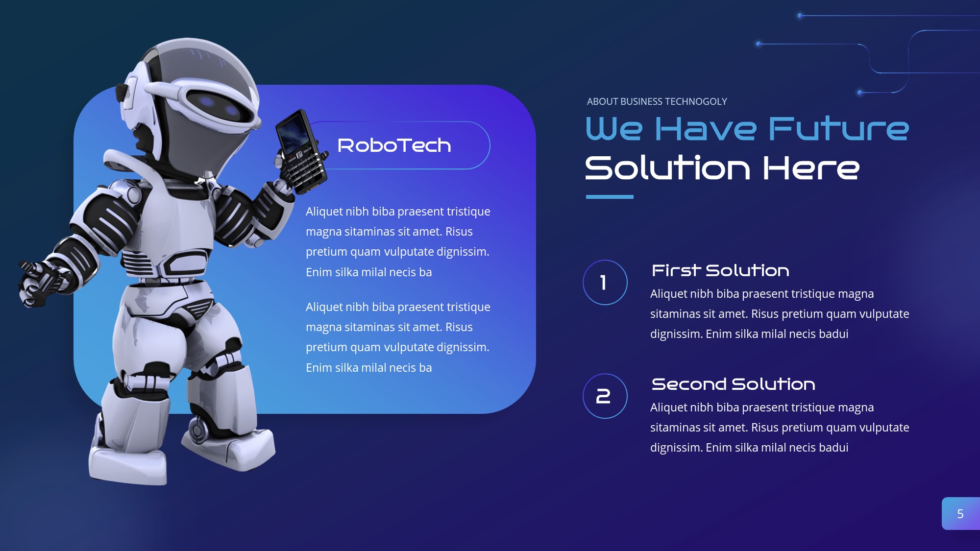 RoboTech – Modern Futuristic PowerPoint, Presentation Templates ...