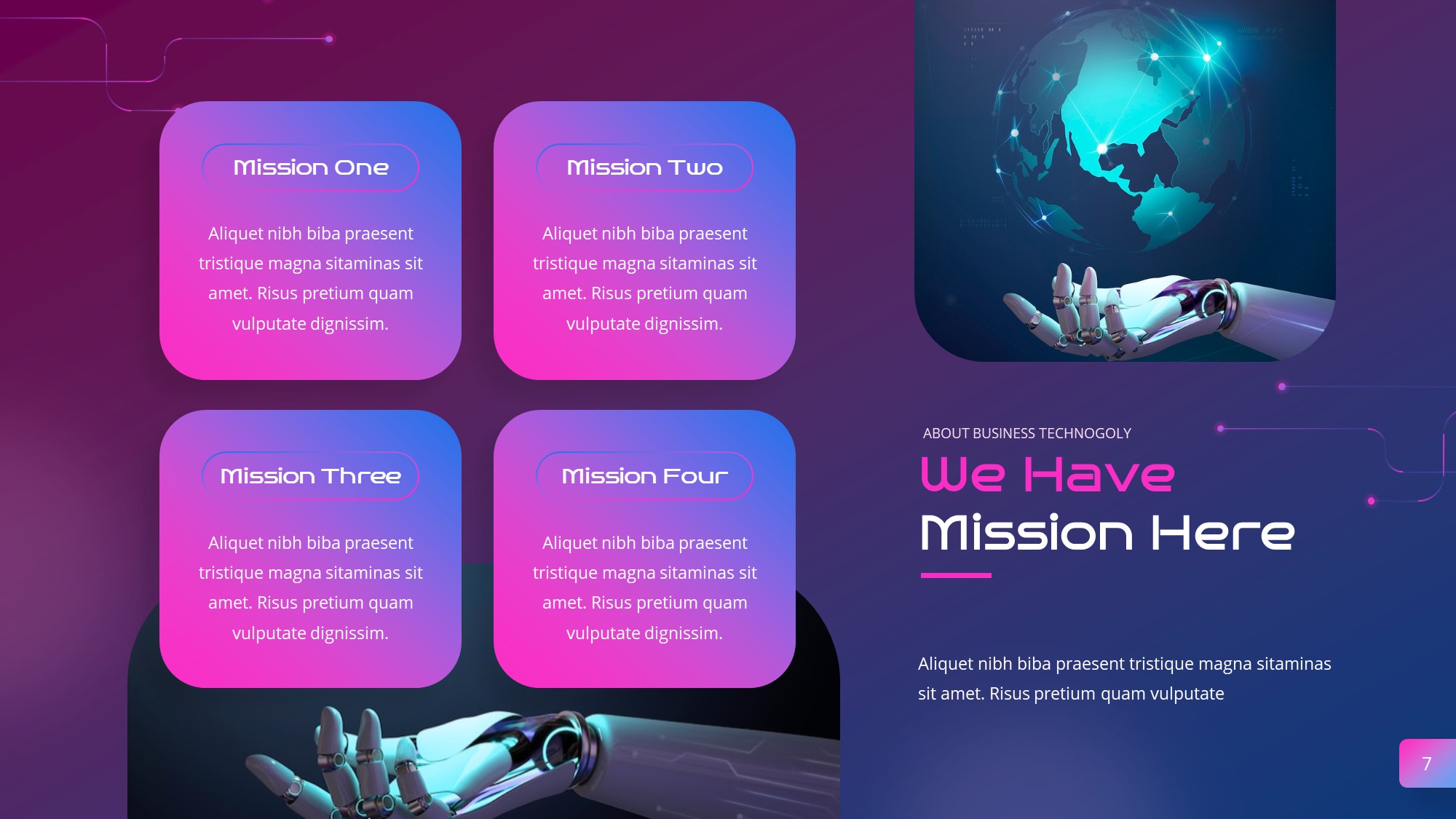 RoboTech – Modern Futuristic PowerPoint, Presentation Templates ...