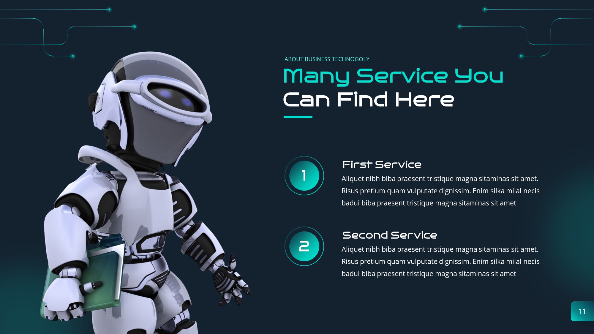 RoboTech – Modern Futuristic PowerPoint, Presentation Templates ...