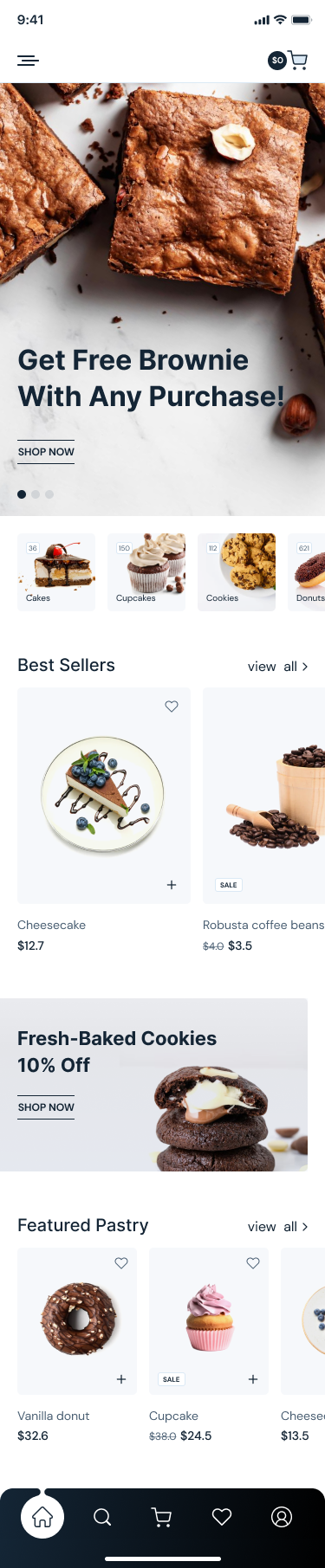 Cuppies - Coffee & Bakery Store React Native App CLI 0.71.7 by George_Fx