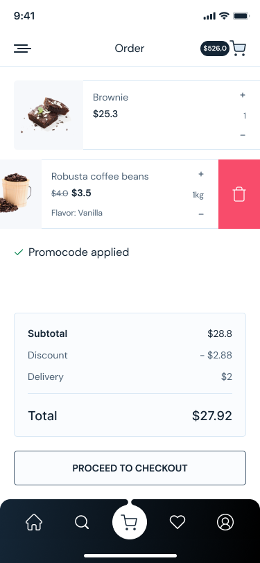 Cuppies - Coffee & Bakery Store React Native App CLI 0.71.7 by George_Fx