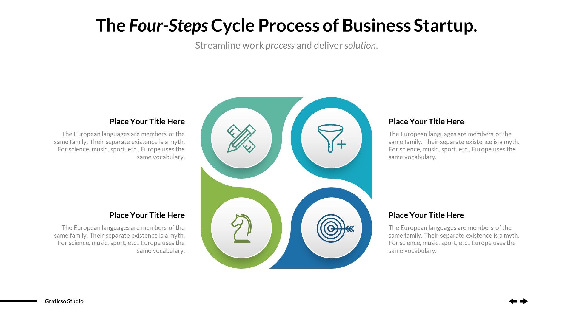 Business Cycle Infographics PowerPoint Template, Presentation Templates