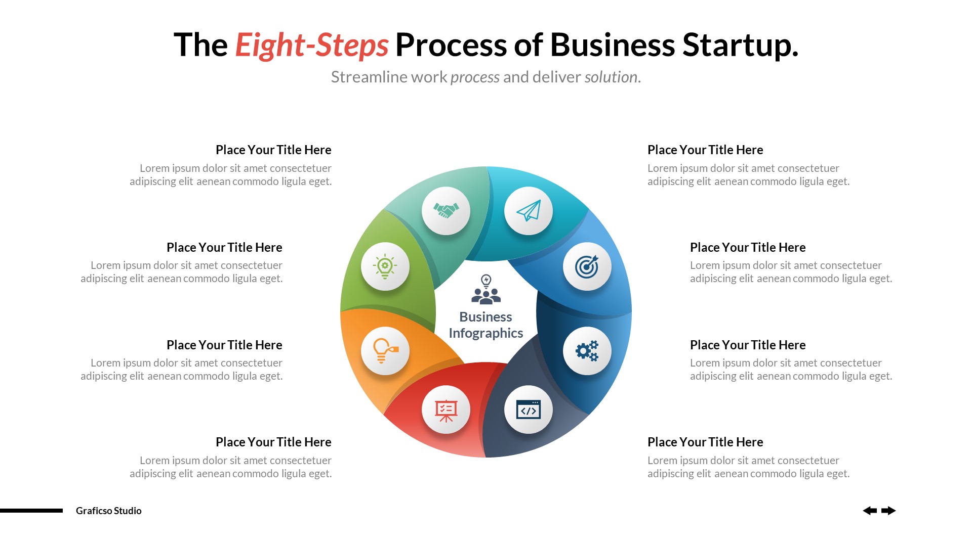 Business Cycle Infographics PowerPoint Template, Presentation Templates