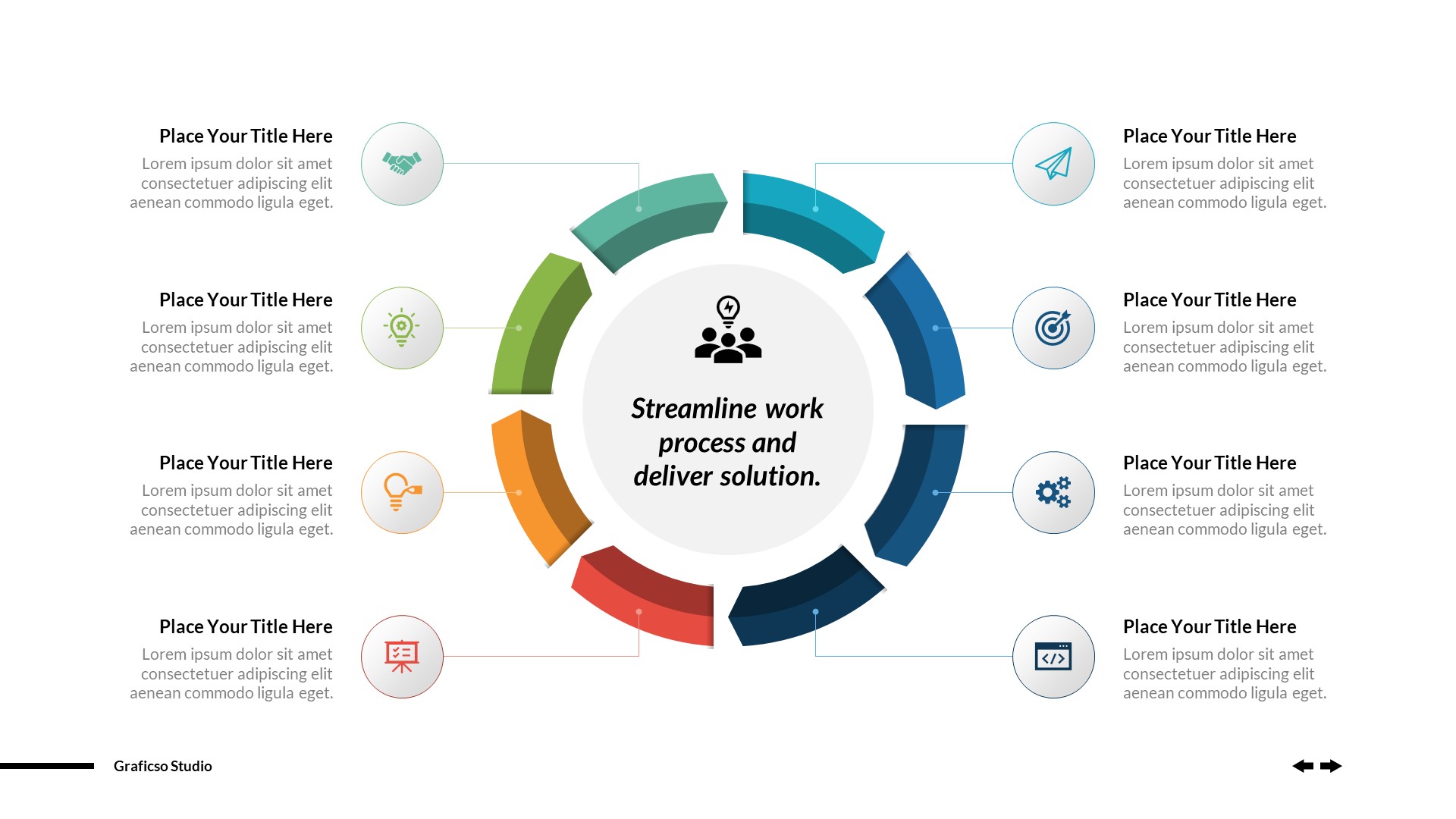 Business Cycle Infographics PowerPoint Template, Presentation Templates