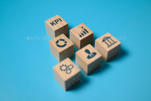 business analysis, KPI chart, target, teamwork, partner. key ...