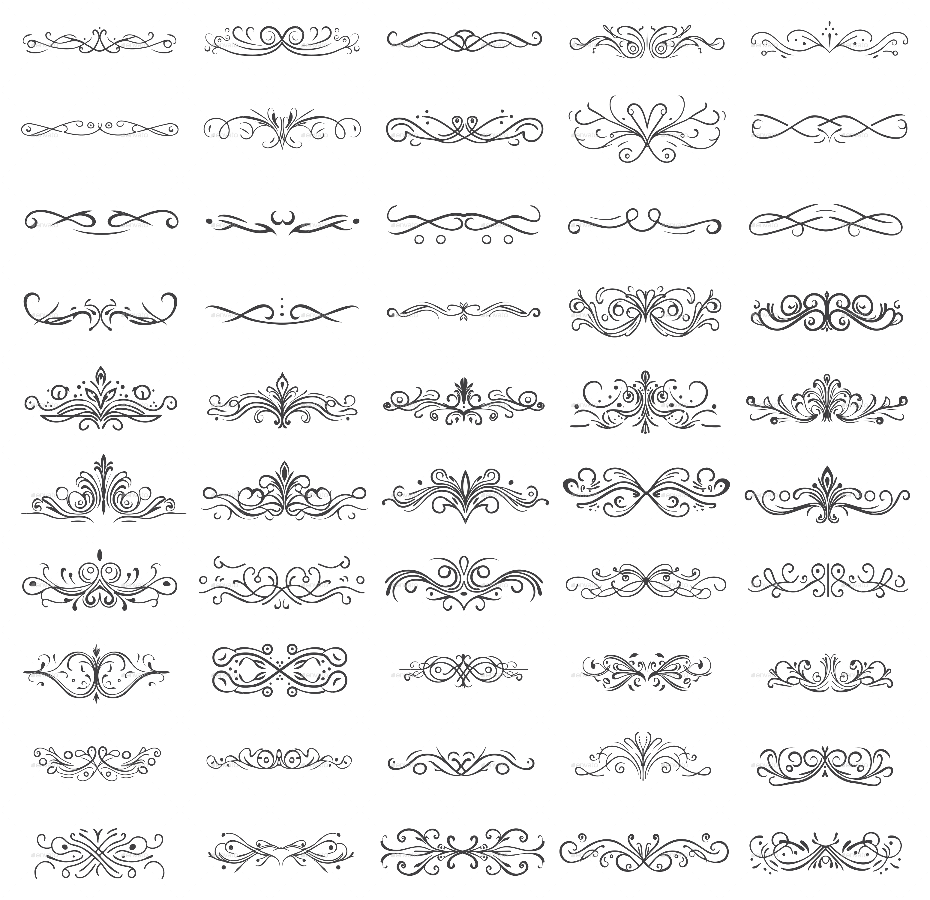 Royal Flourish Mega-Pack, Volume 1, Vectors | GraphicRiver