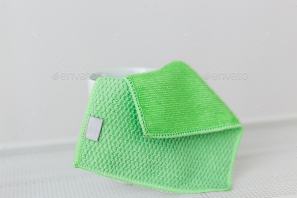 Stack of cleaning rags - Household chores and housekeeping Stock Photo ...