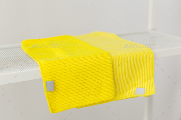 Dust rags and spring cleaning at home. Household chores and ...