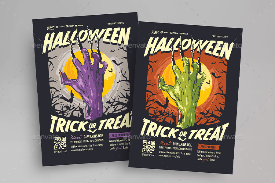 Halloween Flyer Template, Print Templates | GraphicRiver