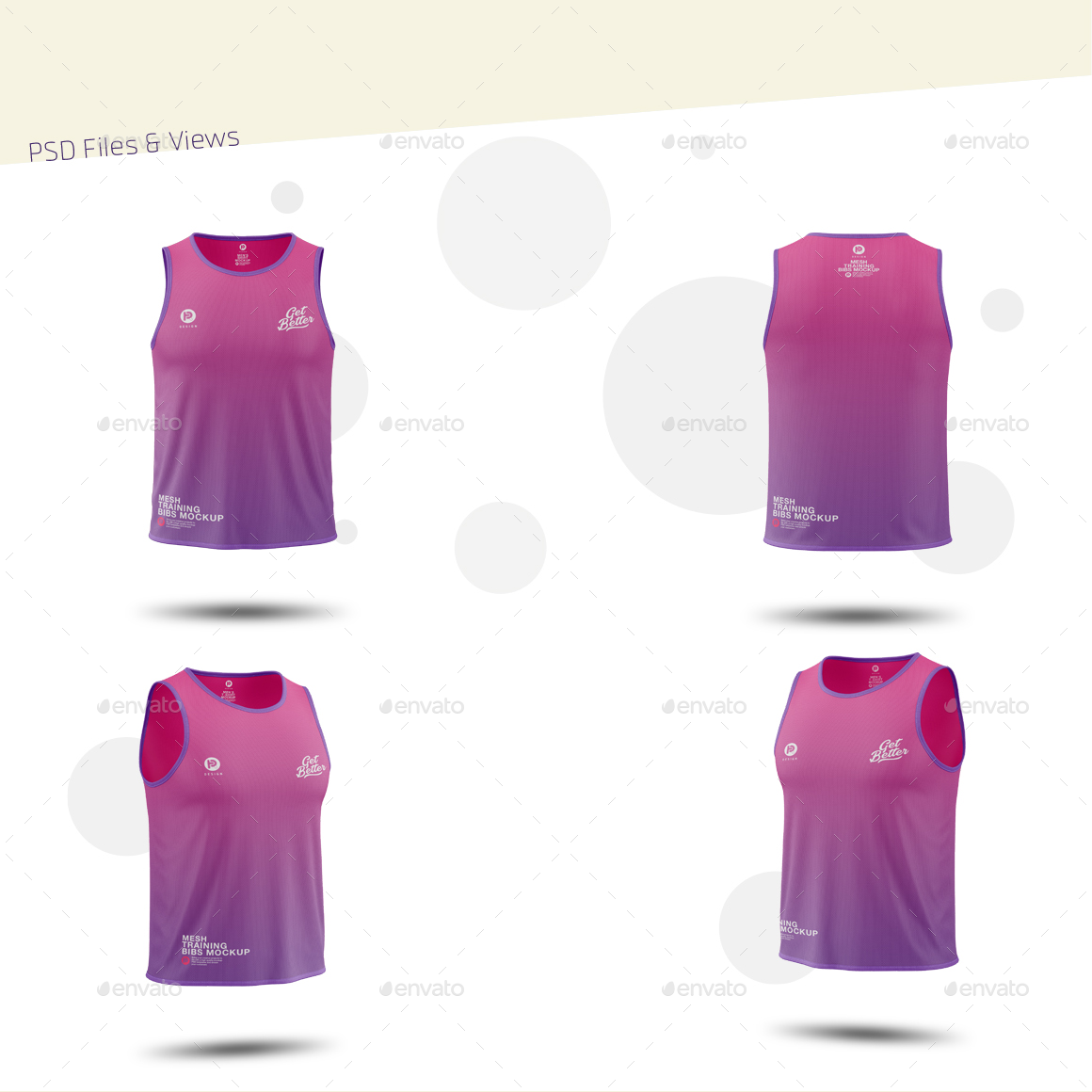 Mesh Training Bibs Mockup, Graphics | GraphicRiver