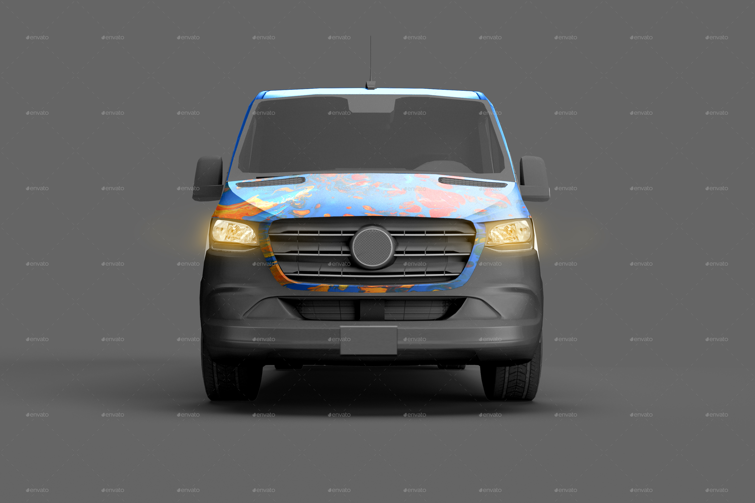 Mercedes Sprinter Van Mockup | Cargo & Crew, Graphics | GraphicRiver