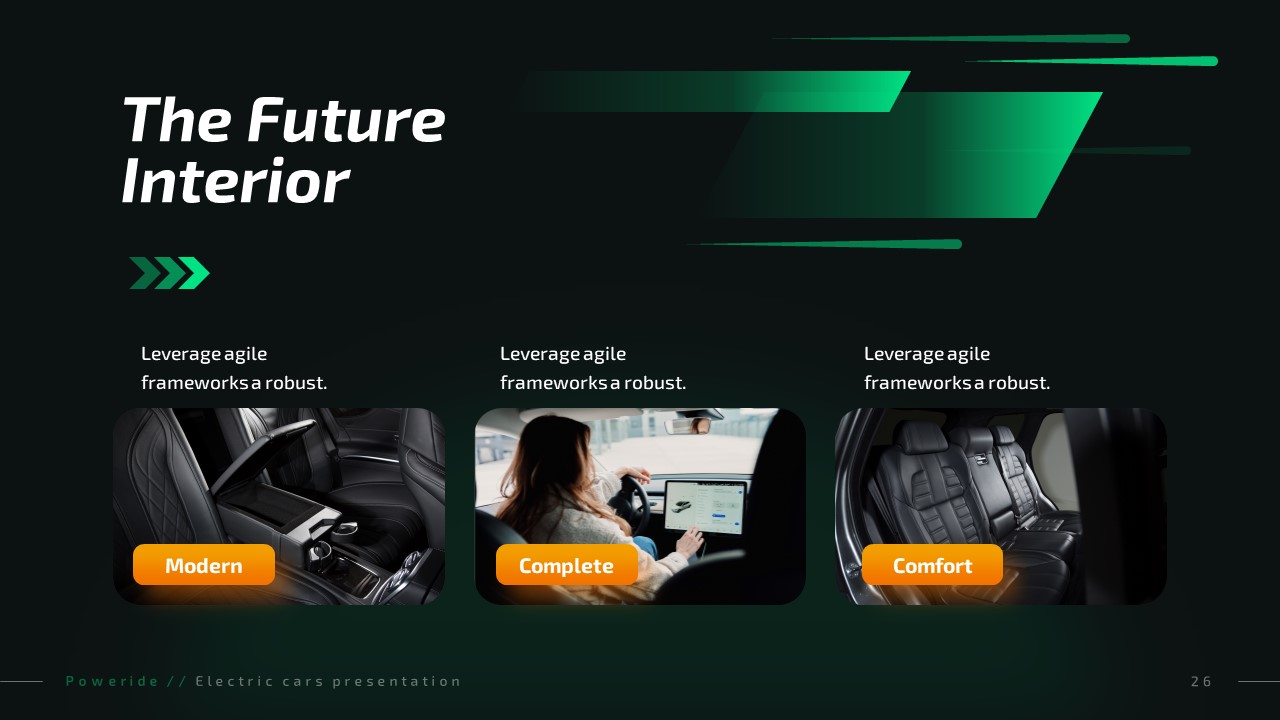 Poweride Electric Cars Creative PowerPoint Template, Presentation Templates