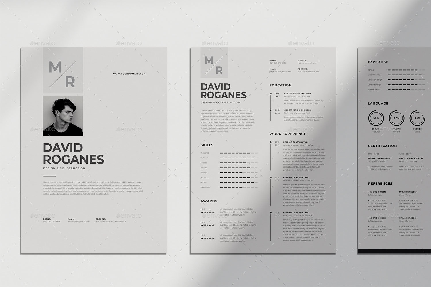 Resume Word Template, Print Templates | GraphicRiver