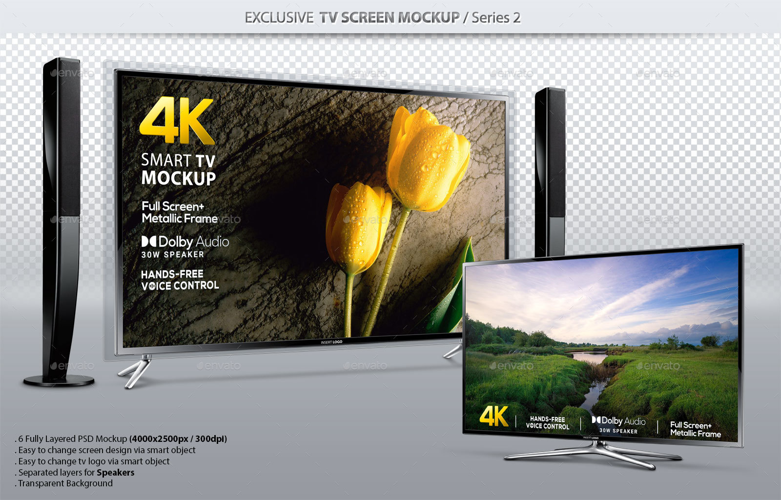 TV Screen Mockup / Series 2, Graphics | GraphicRiver