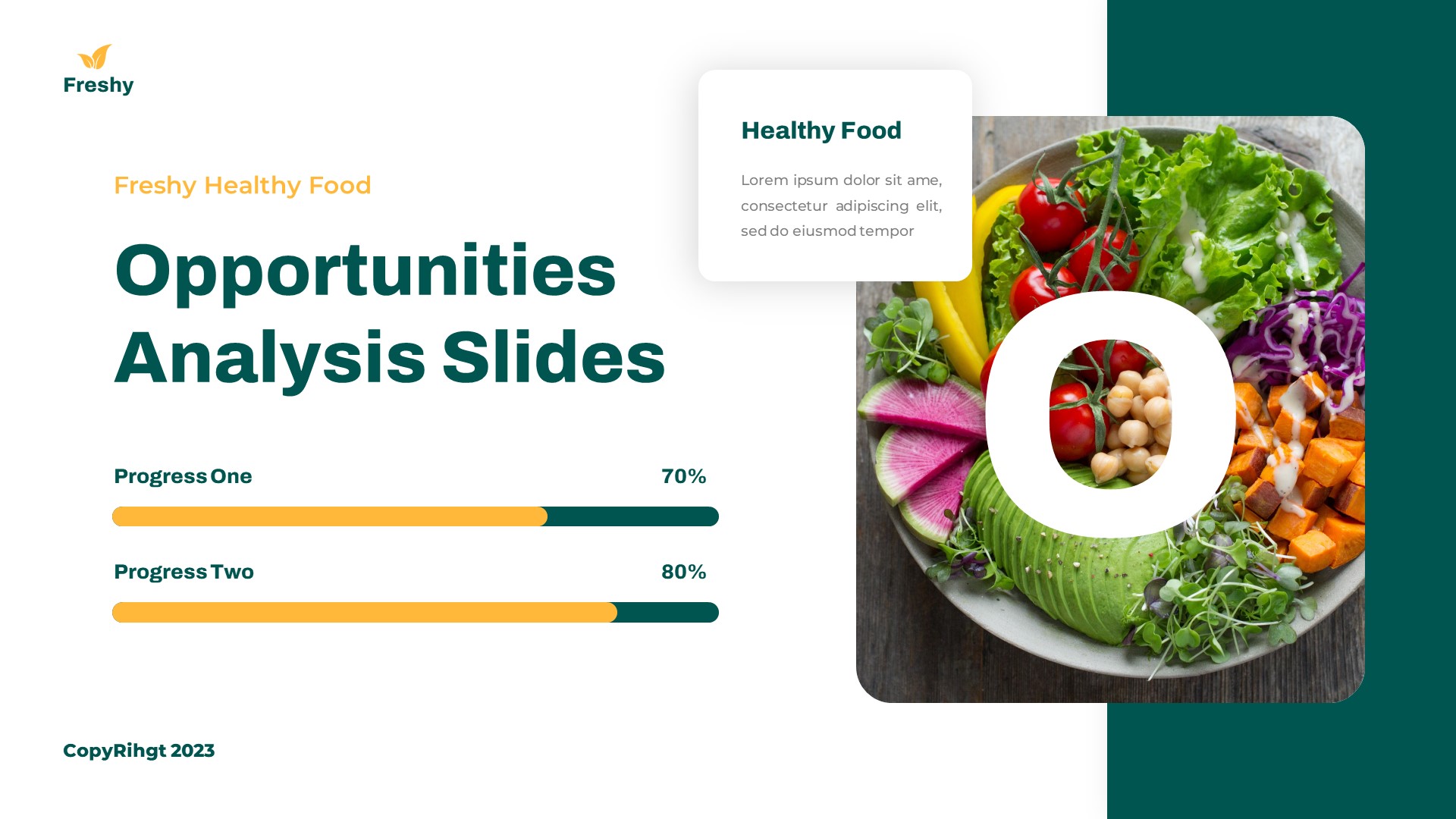 Freshy - Healthy Food Powerpoint Template, Presentation Templates ...