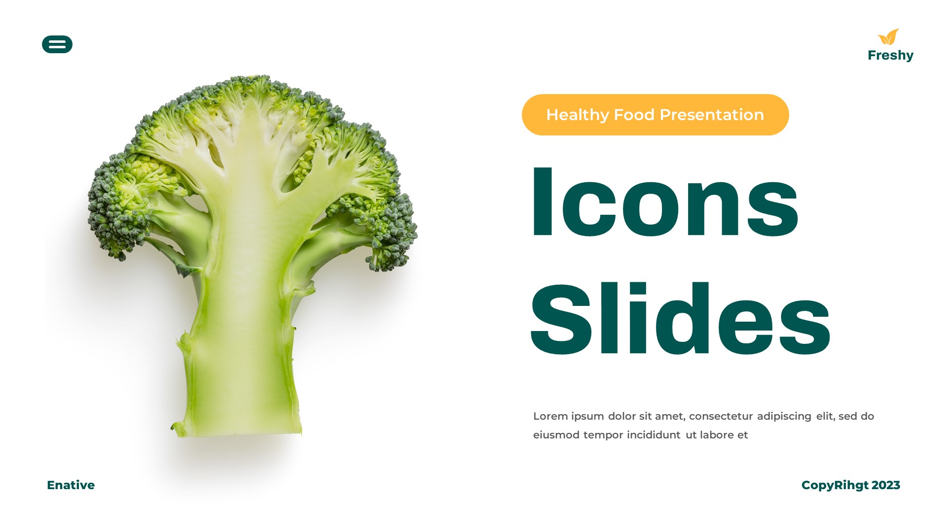 Freshy - Healthy Food Powerpoint Template, Presentation Templates ...