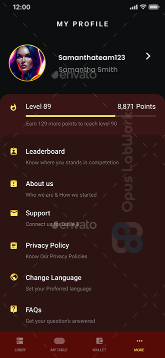 Poker Game UI | Online Poker UI Kit | Online Card Game App UI Kit ...