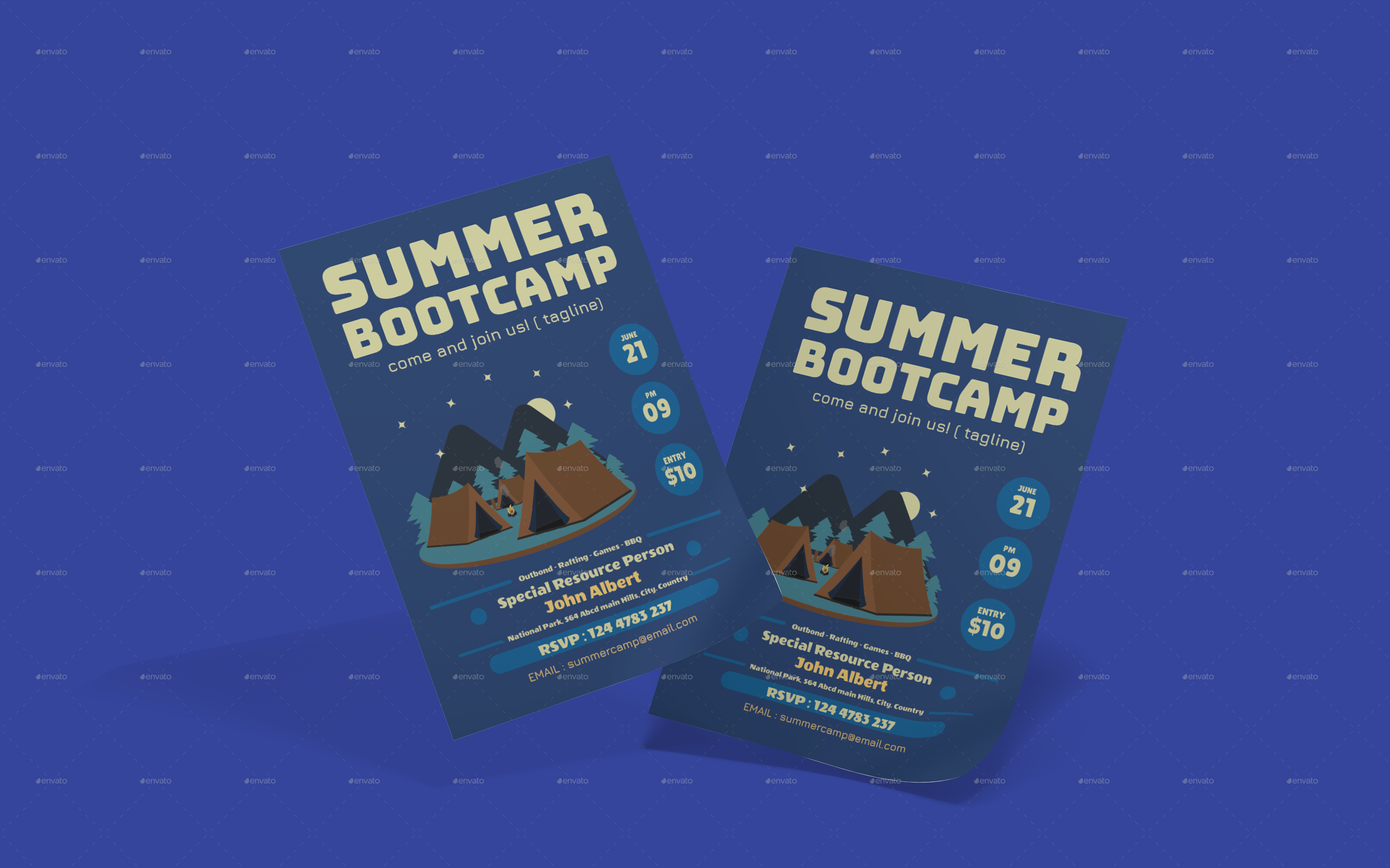 Summer Bootcamp Flyer, Print Templates | GraphicRiver