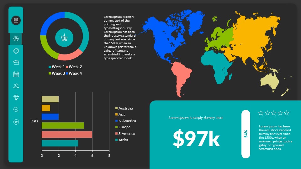 Map Data Dashboards PowerPoint Presentation Template, Presentation ...