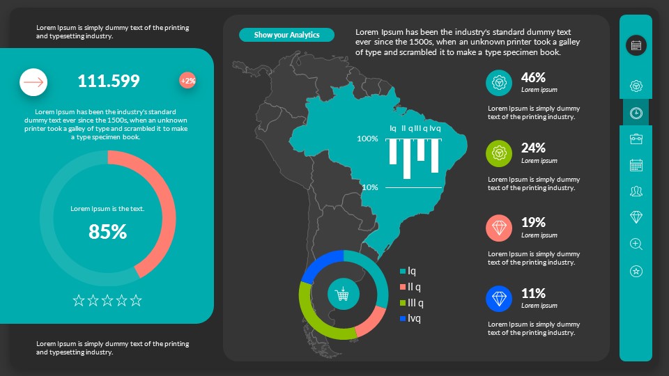 Map Data Dashboards PowerPoint Presentation Template, Presentation ...