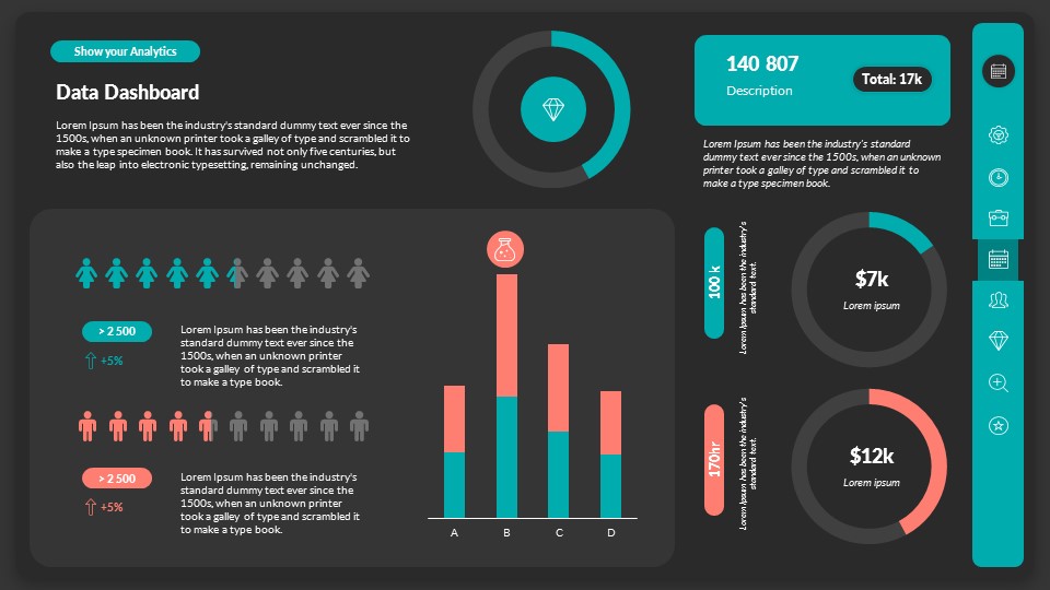 Map Data Dashboards PowerPoint Presentation Template, Presentation ...