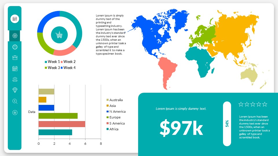 Map Data Dashboards PowerPoint Presentation Template, Presentation ...