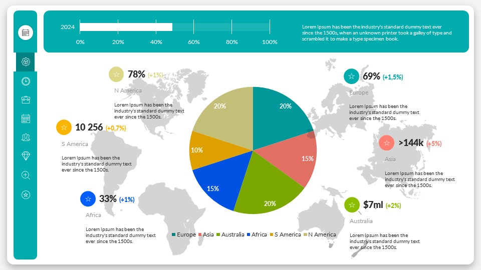 Map Data Dashboards PowerPoint Presentation Template, Presentation ...