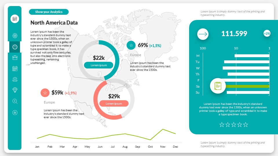 Map Data Dashboards PowerPoint Presentation Template, Presentation ...