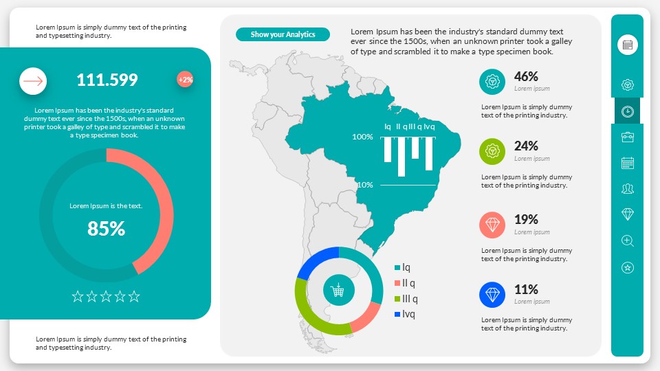 Map Data Dashboards PowerPoint Presentation Template, Presentation ...