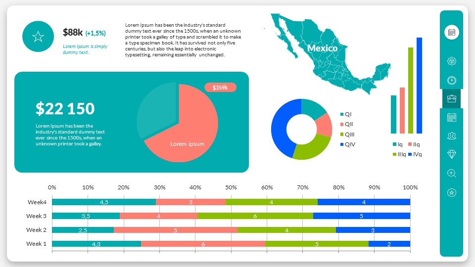 Map Data Dashboards PowerPoint Presentation Template, Presentation ...