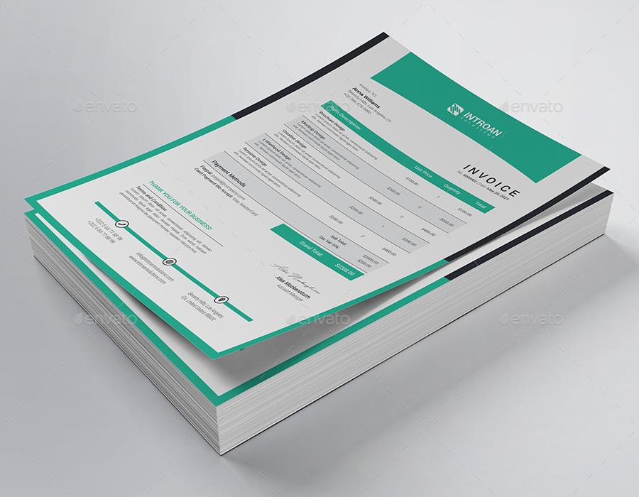 Modern Invoice, Print Templates | GraphicRiver